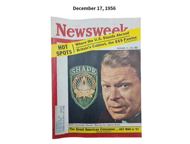 Newsweek Magazine - Choose From Original Vintage Issues From the 1950's ...