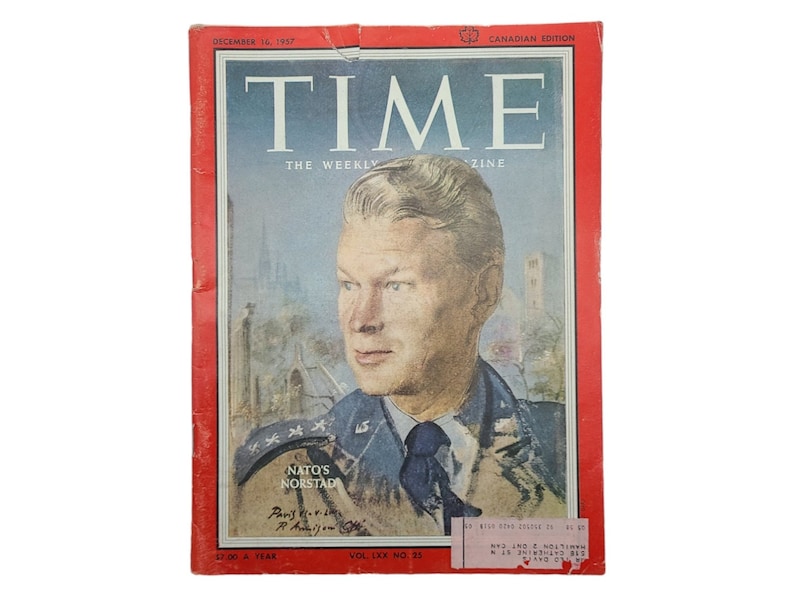 Choice of TIME Magazine – 1957 Dec, John Kennedy, Richard Nixon, NATO ...