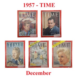 Choice of TIME Magazine – 1957 Dec, John Kennedy, Richard Nixon, NATO ...