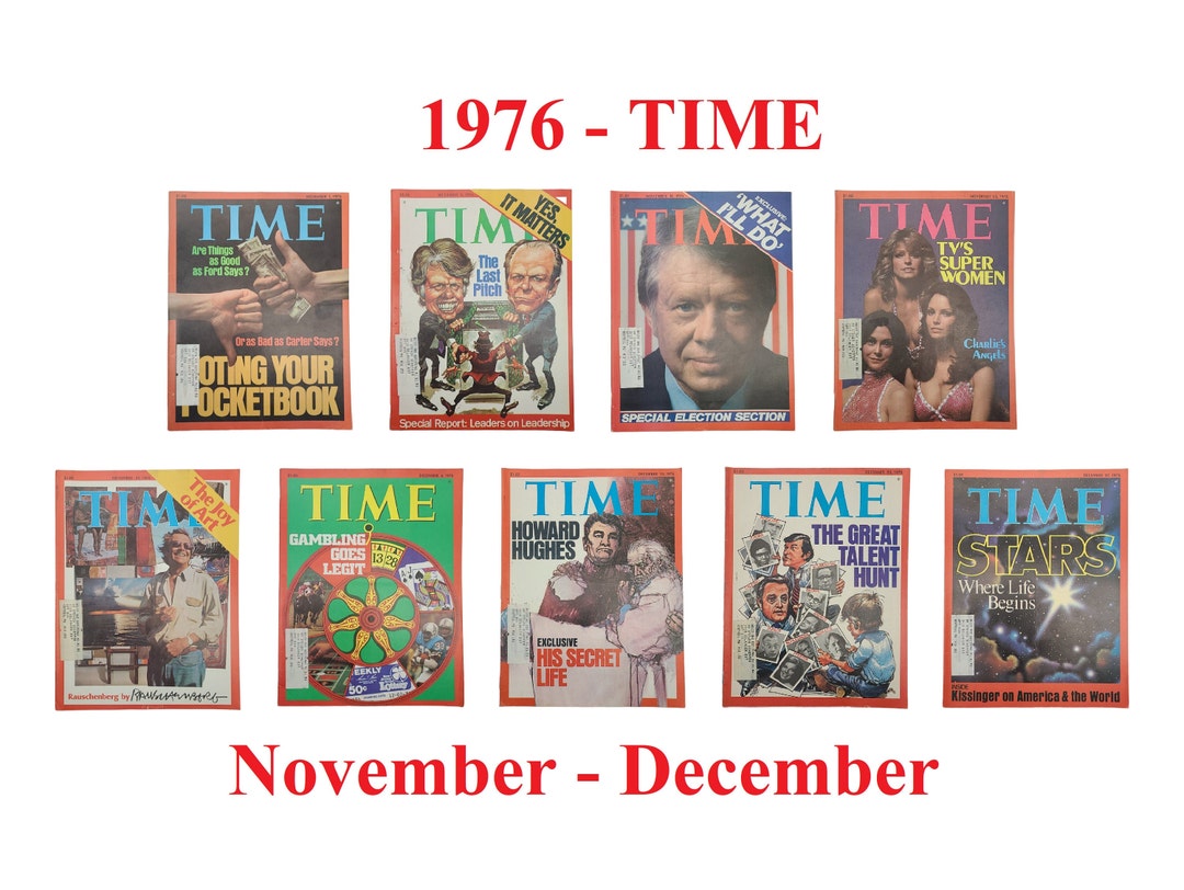 Choice of TIME Magazine – 1976 Nov-dec, Economy, Jimmy Carter, Gerald ...