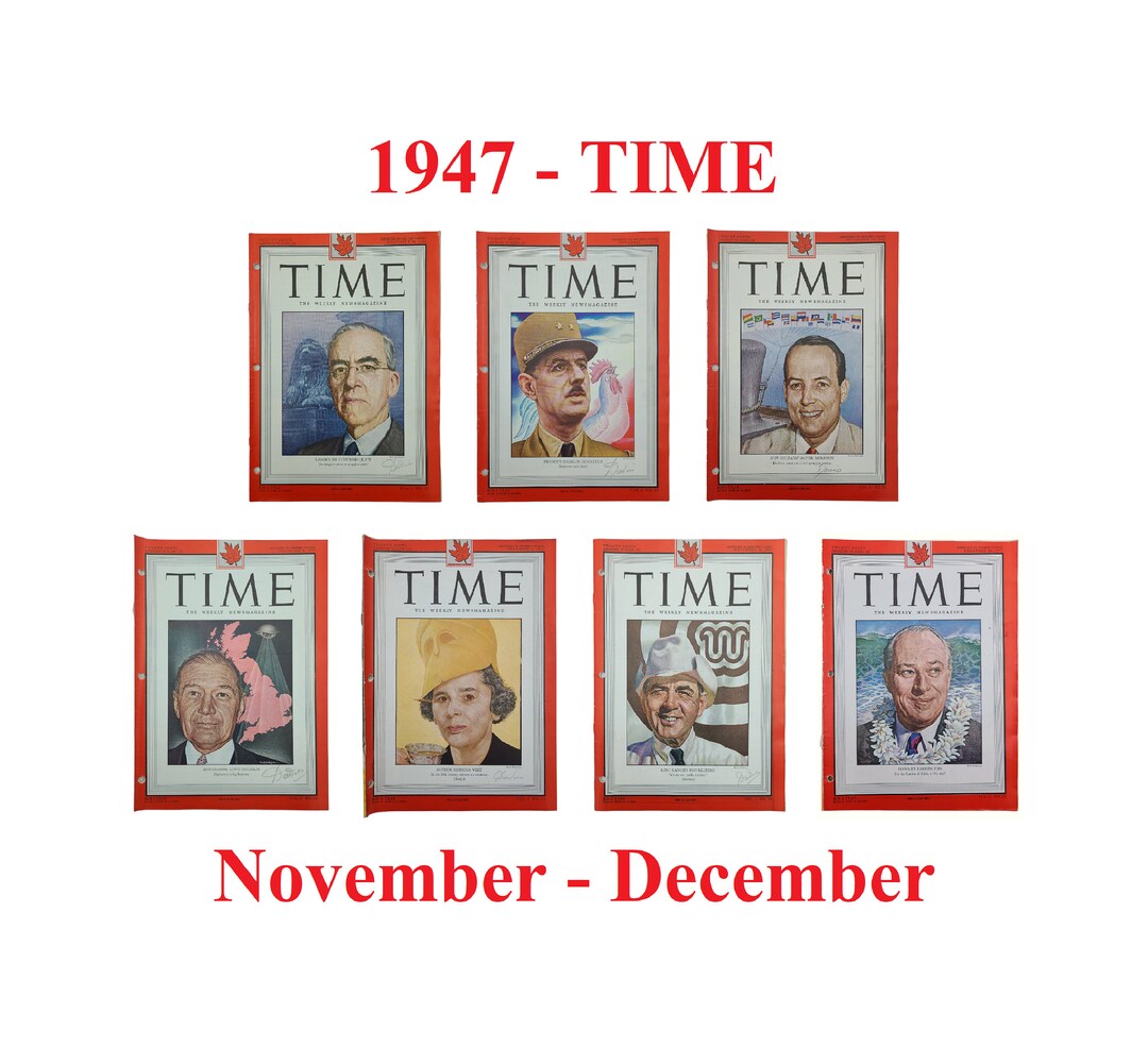 Choice of TIME Magazine – 1947 Nov-dec, France, New Orleans, Author ...