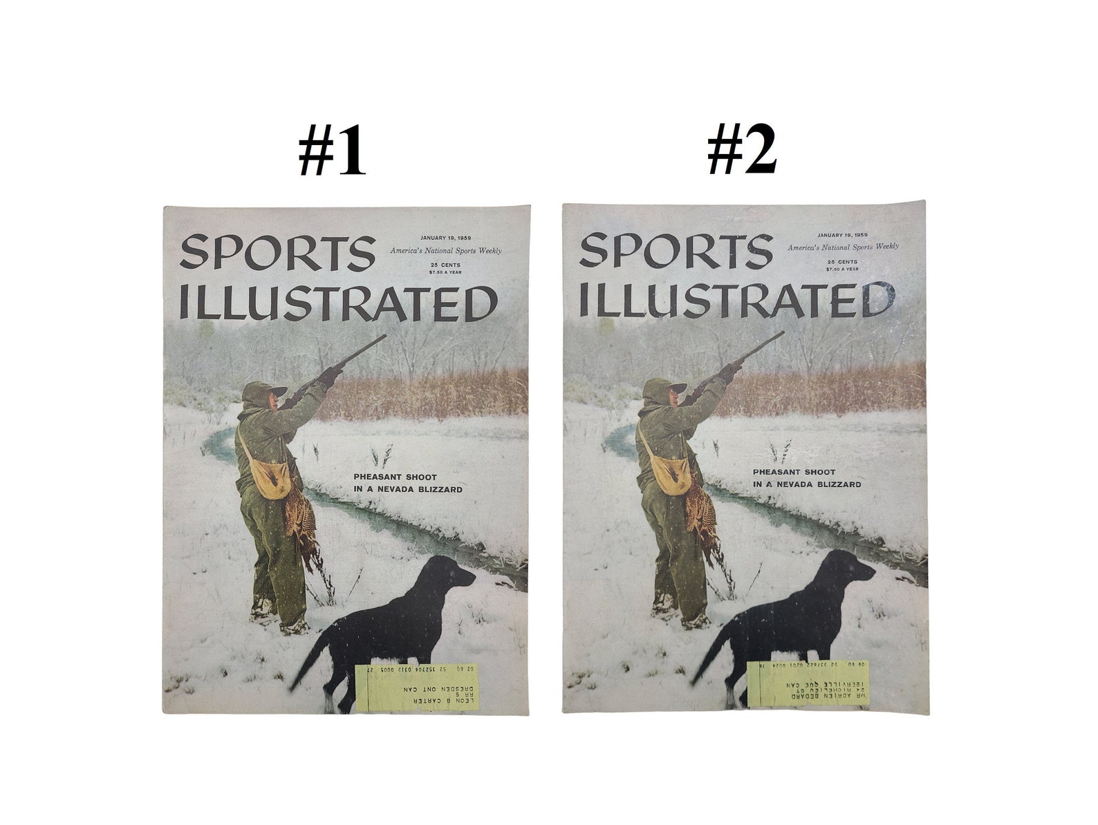 Sports Illustrated Magazines 1959 Jan-feb, Pheasant Shoot, Nevada ...
