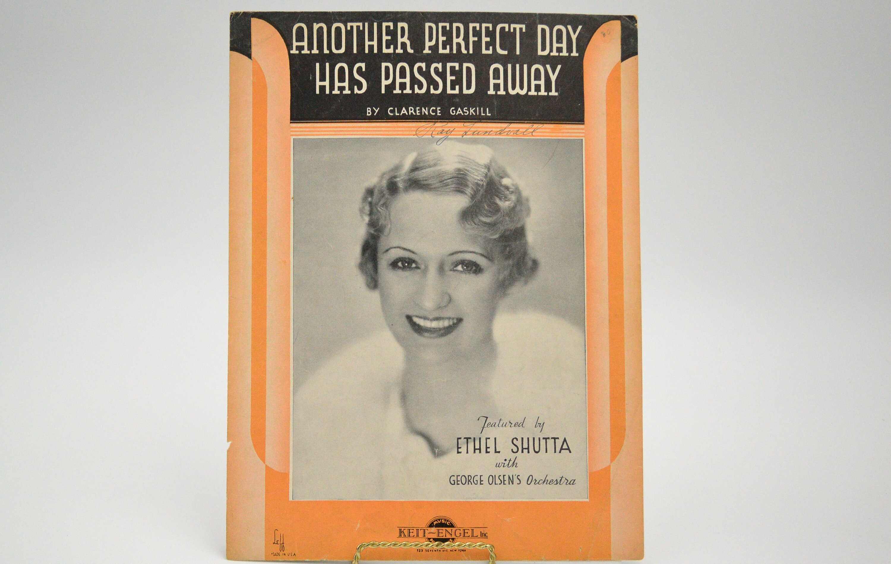 1933 Sheet Music for another Perfect Day Has Passed | Etsy