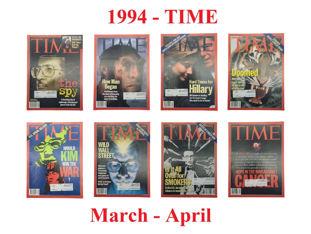 Choice of TIME Magazine – 1994 Mar-apr, Espionage, Evolution, Hillary ...