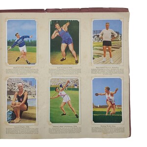 Berlin, Germany 1936 Olympic Collector Card Souvenir Book With 36 ...