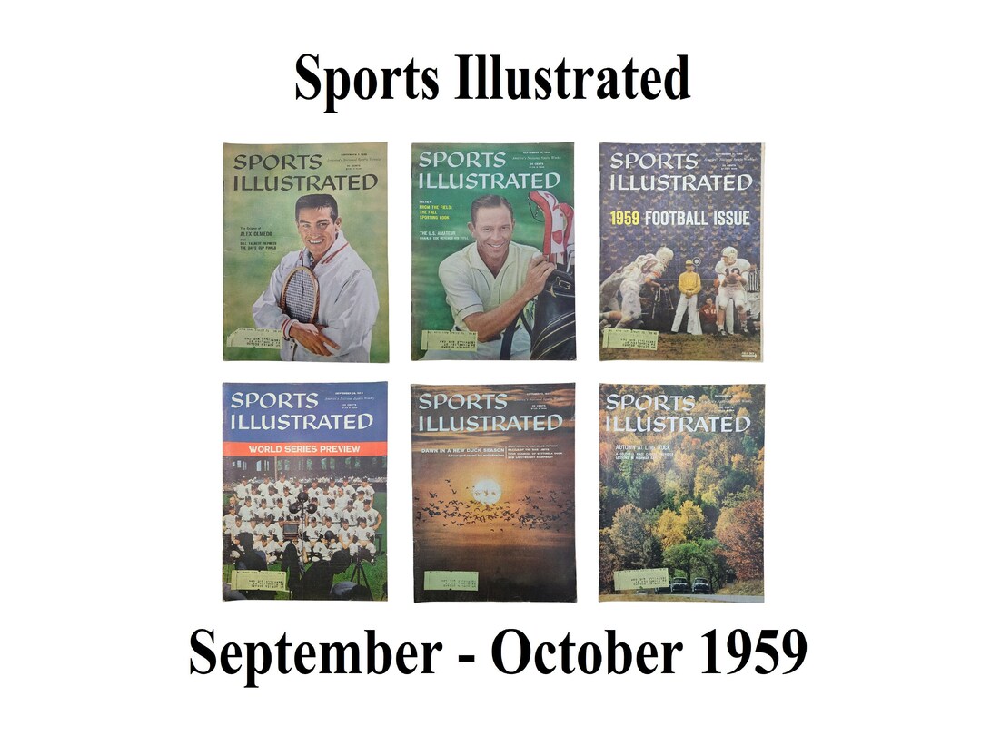 Sports Illustrated Magazines 1959 Sep-oct, Tennis Davis Cup, Golf ...