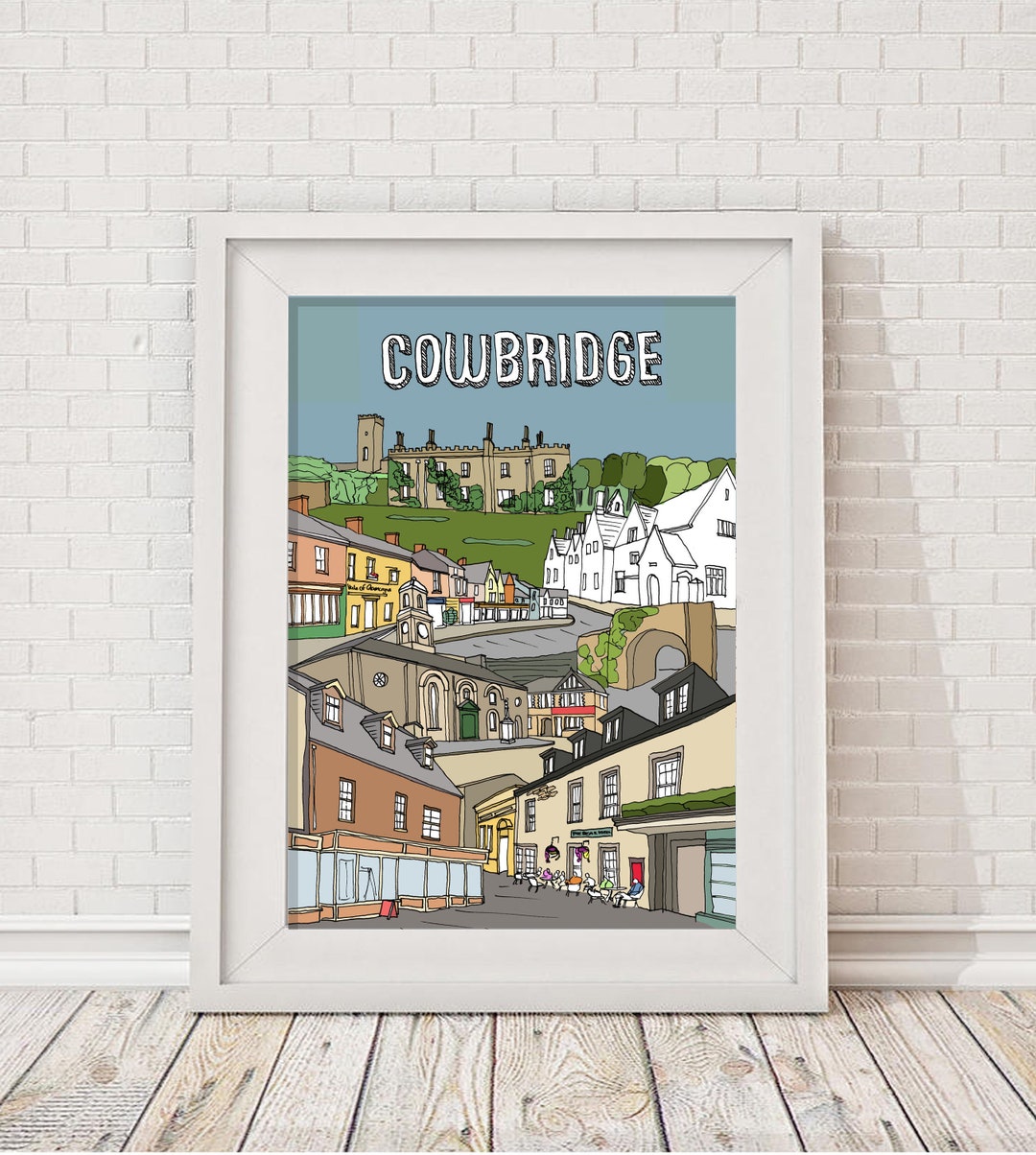 Cowbridge. Hand Drawn Illustration. - Etsy