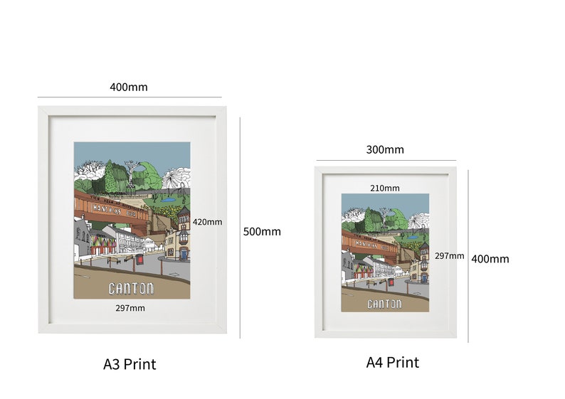 Canton, Cardiff. Colour Illustration. - Etsy