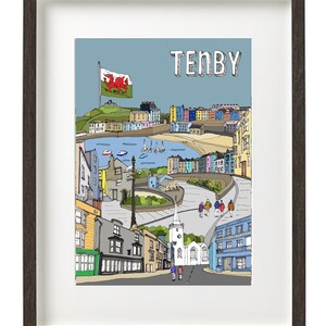 Tenby. Hand Drawn Illustration. - Etsy