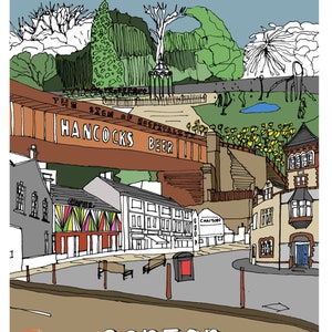 Canton, Cardiff. Colour Illustration. - Etsy