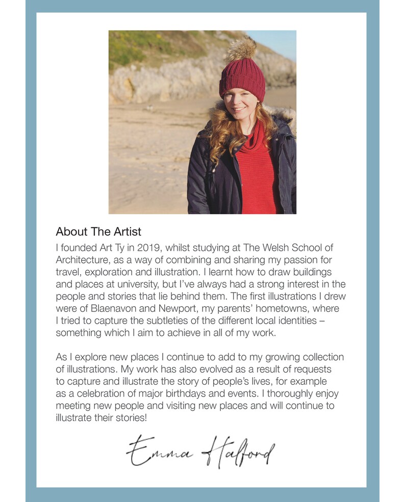 Cardiff. Colour Illustration. - Etsy