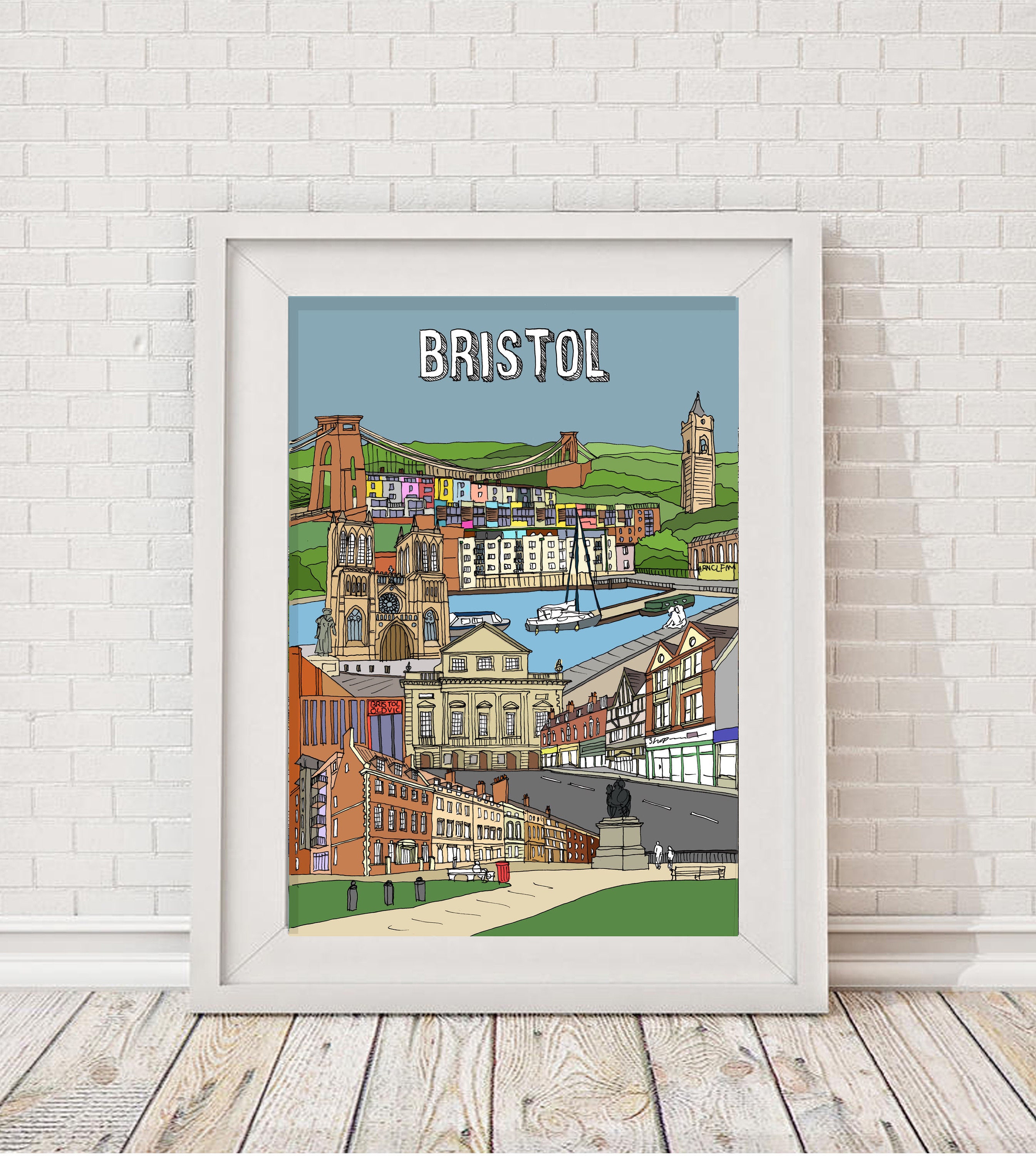 Bristol, Colour Illustration. - Etsy