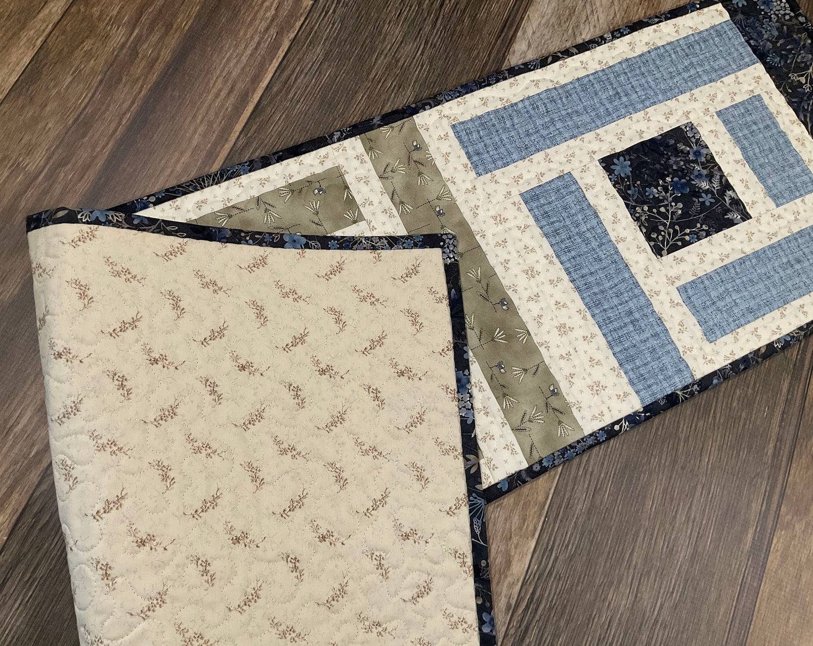 Quilted Lattice Table Runner 41 X 12 - Etsy