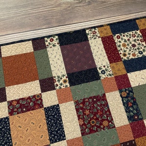 Quilted Kansas Troubles Scrappy Table Topper, 25 Square - Etsy