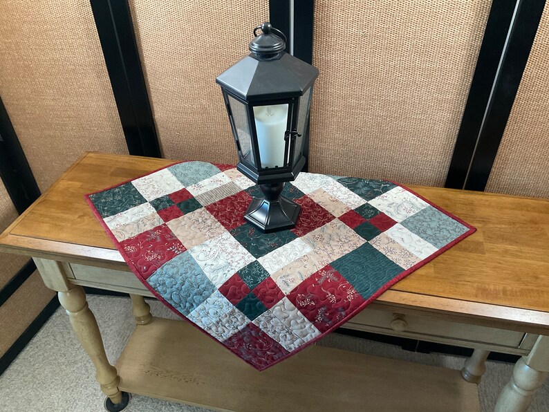 Quilted Broken Nine-patch Table Topper / Wallhanging 26 - Etsy