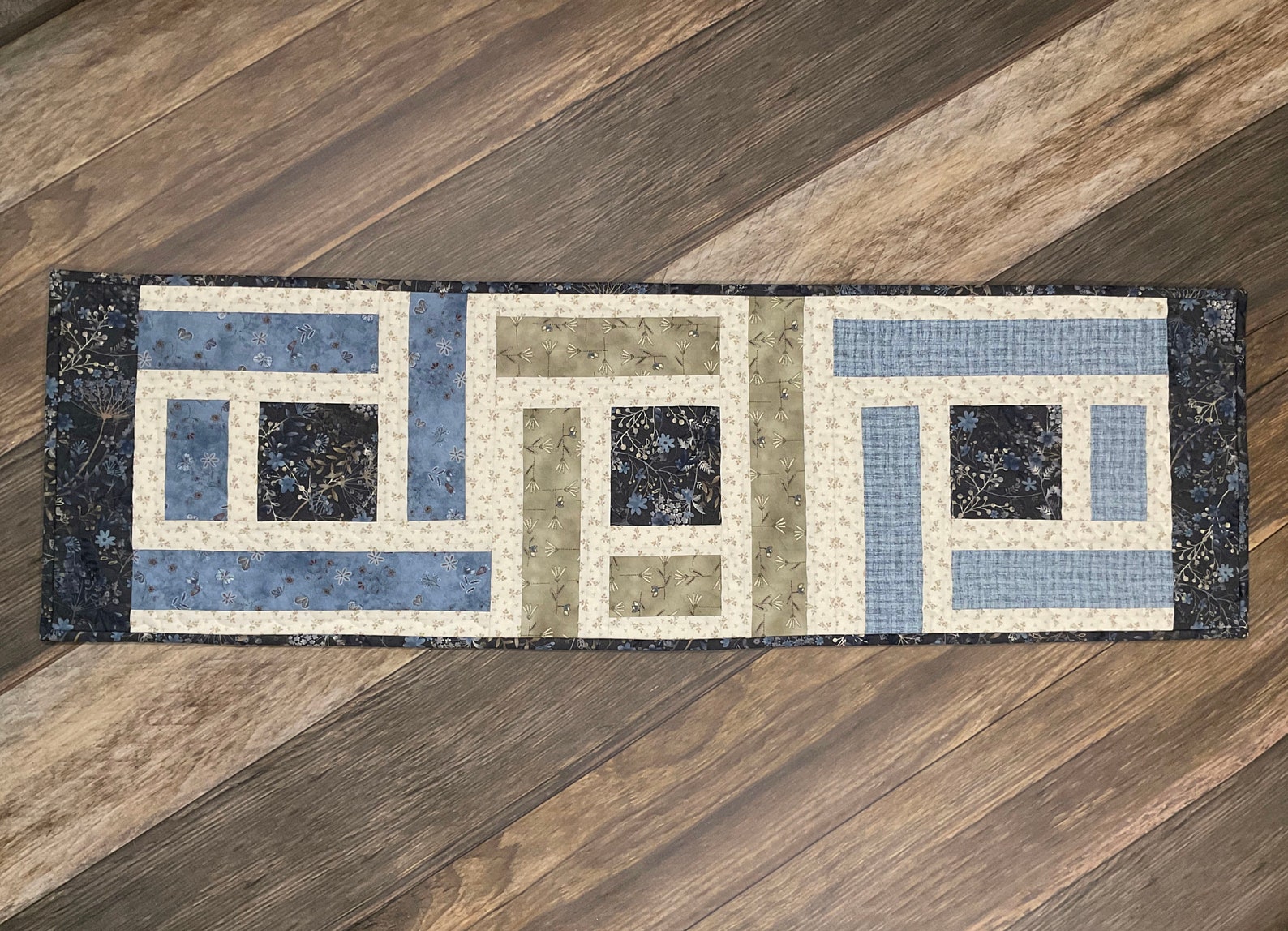 Quilted Lattice Table Runner 41 X 12 - Etsy