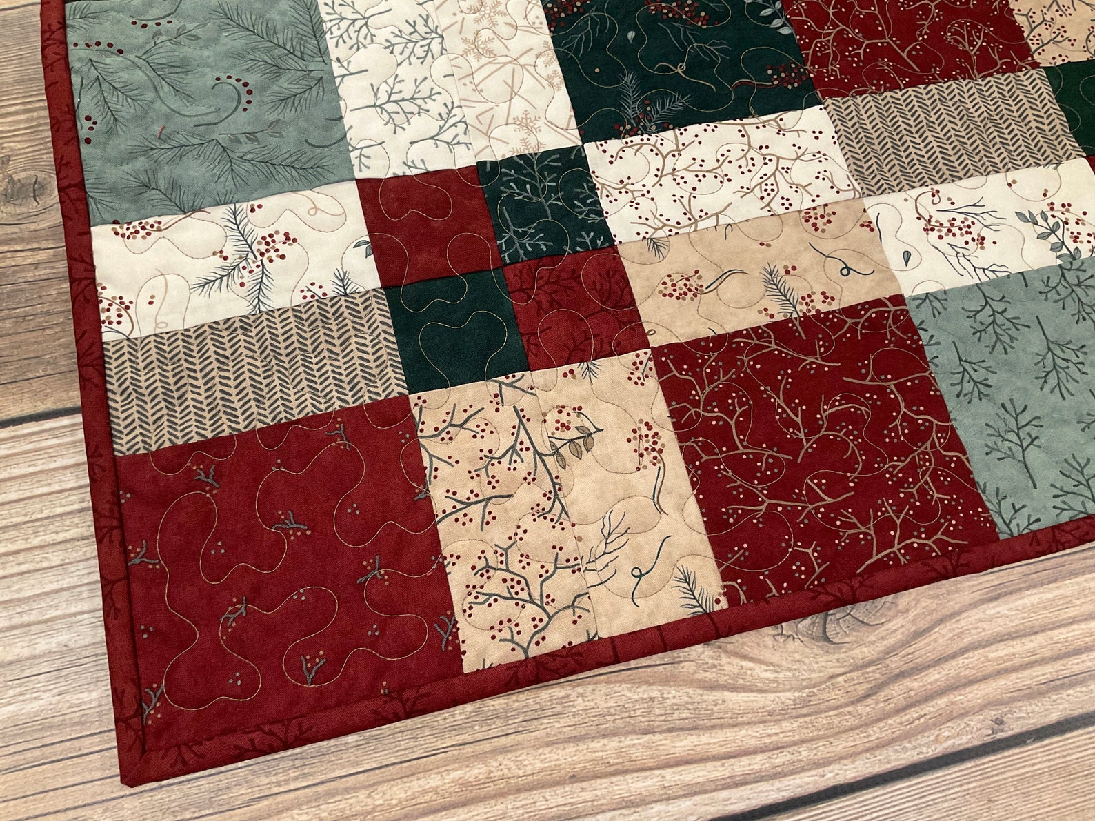 Quilted Broken Nine-patch Table Topper / Wallhanging 26 - Etsy