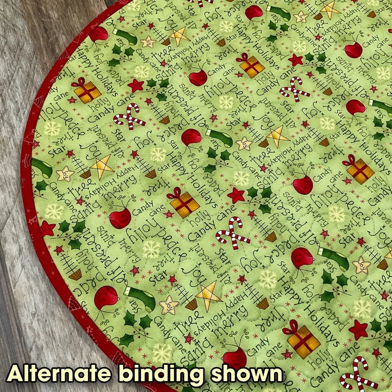 Circular Quilted Reversible Table Topper Centerpiece - Etsy