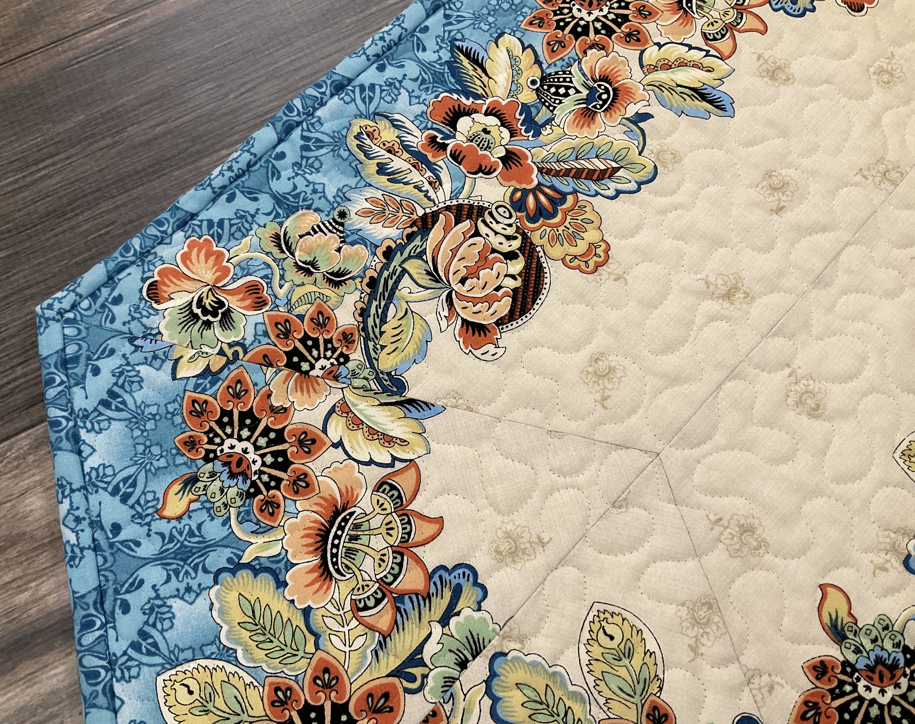 Quilted Border Print Table Runner 44 X 16 - Etsy