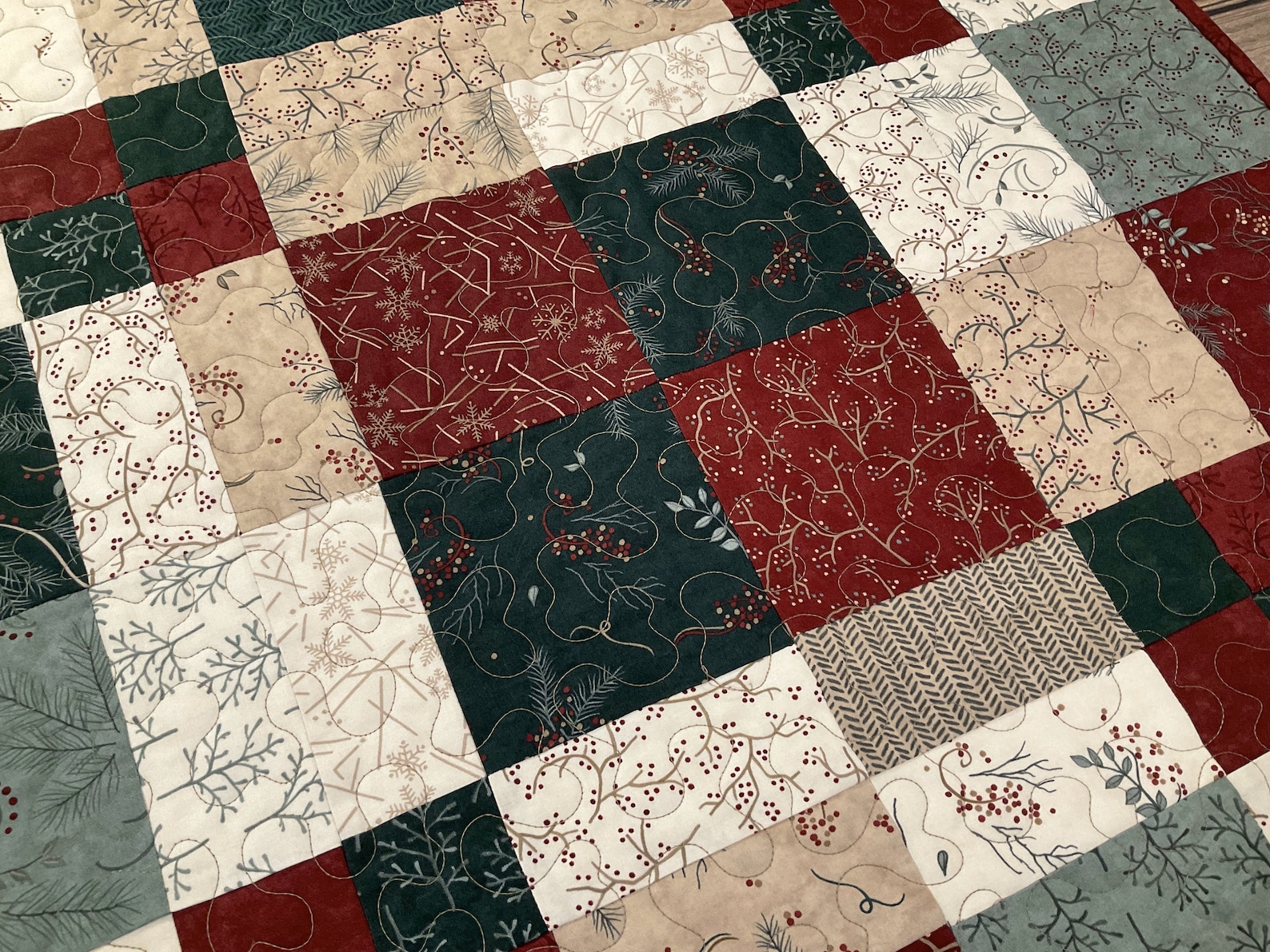 Quilted Broken Nine-patch Table Topper / Wallhanging 26 - Etsy