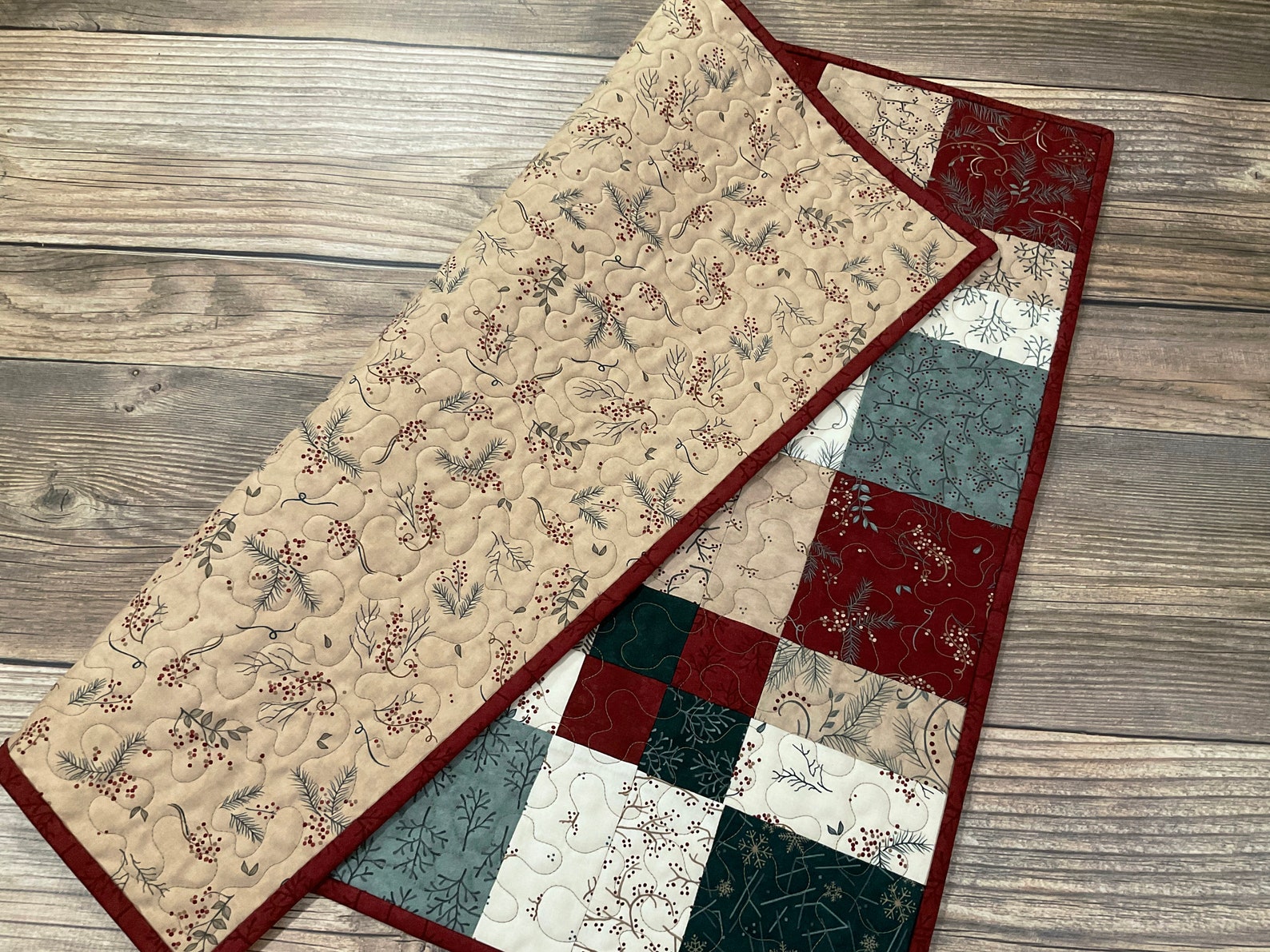 Quilted Broken Nine-patch Table Topper / Wallhanging 26 - Etsy