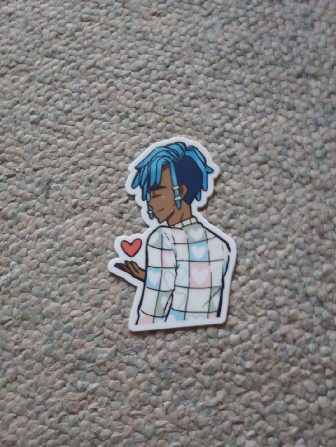 Blue Dread Head Boy Die Cut Sticker - Etsy