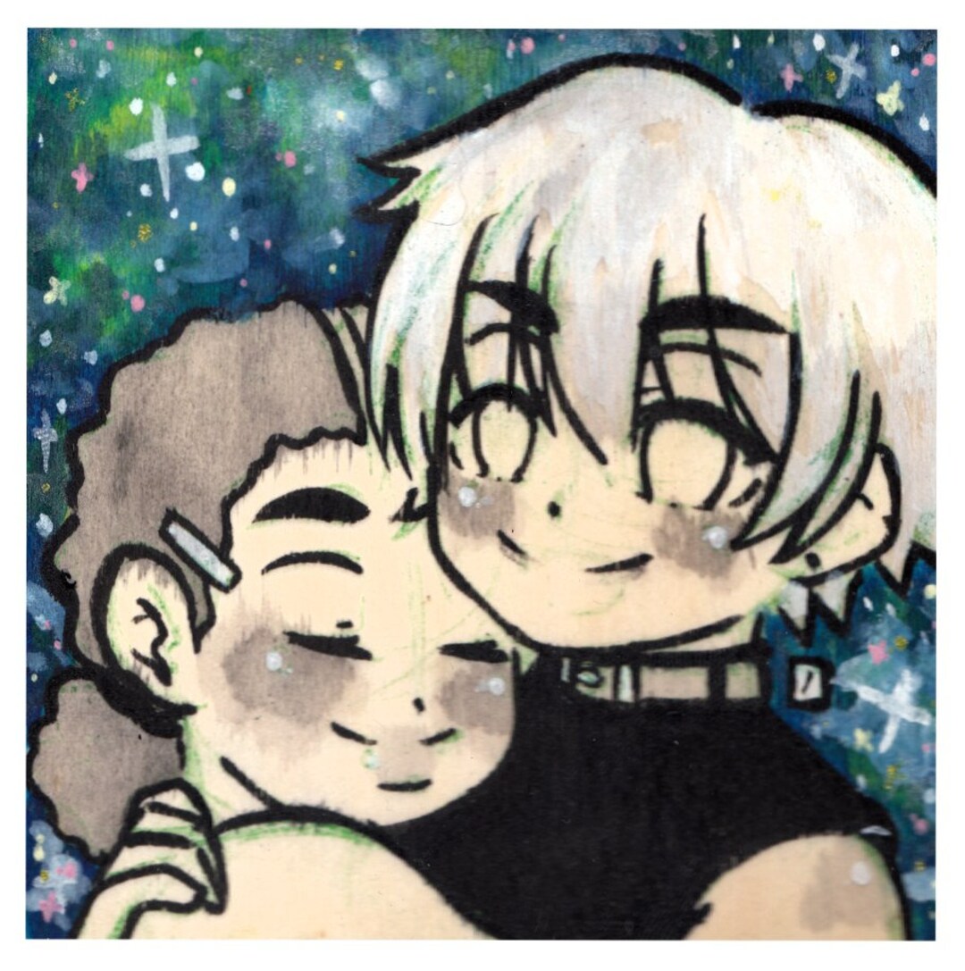 Cute Couple - Chibi Style Art - Original Characters - Sparkly Art ...