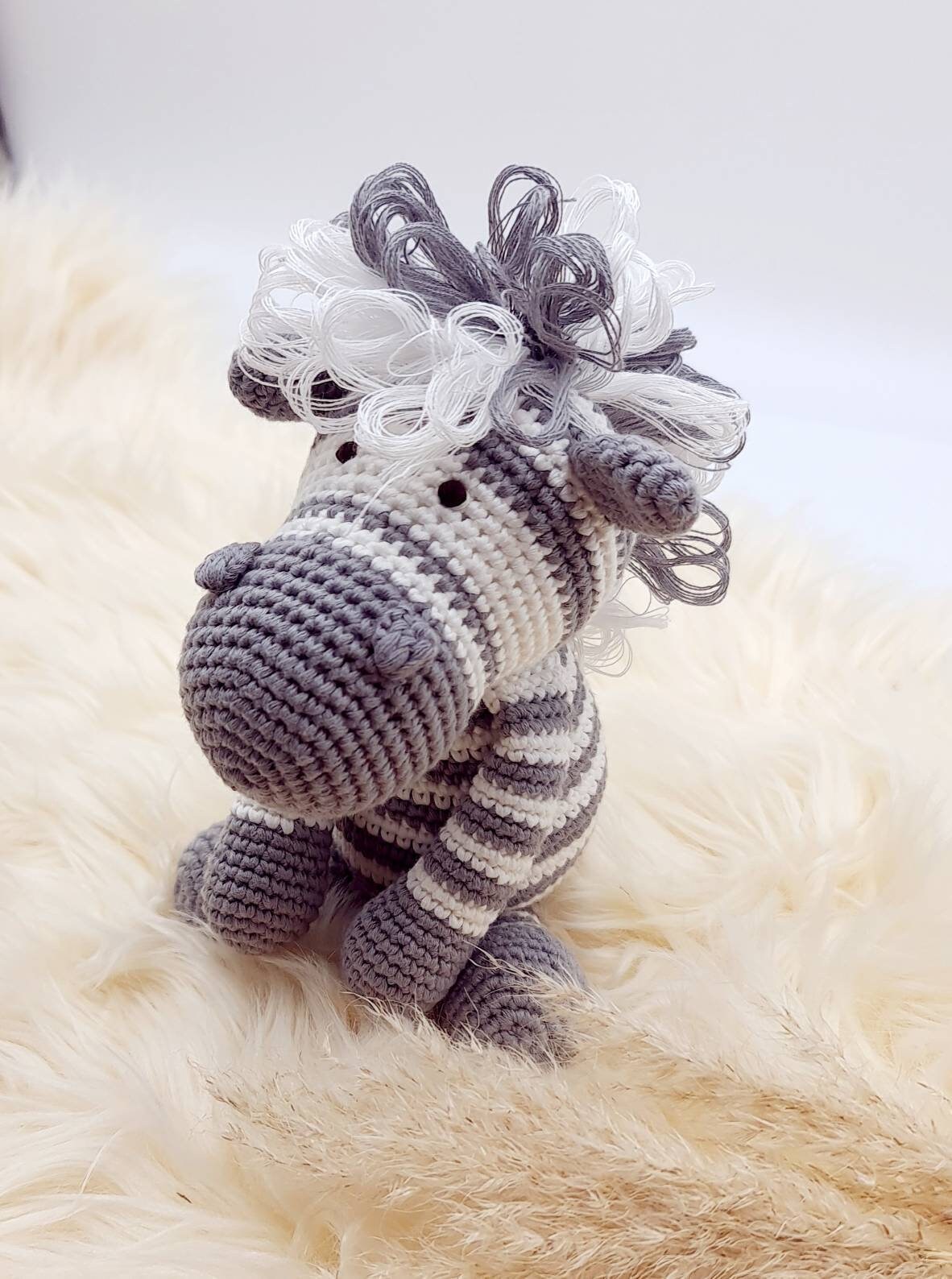 Crocheted Cuddly Toy Zebra Cuddly Toy Amigurumi as a Gift for - Etsy UK