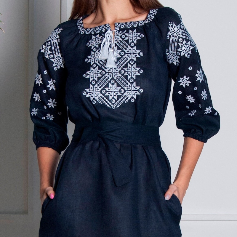 Ukrainian Embroidery Dress - Etsy