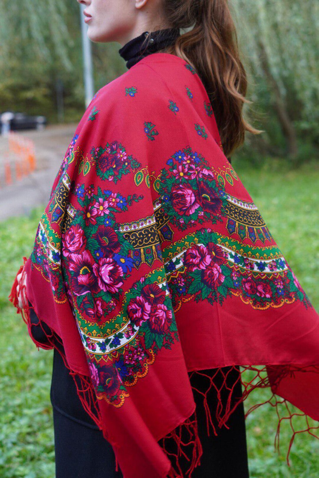 Ukrainian Shawl, Traditional Ukrainian, Gifts for Women, Mom, Daughter ...