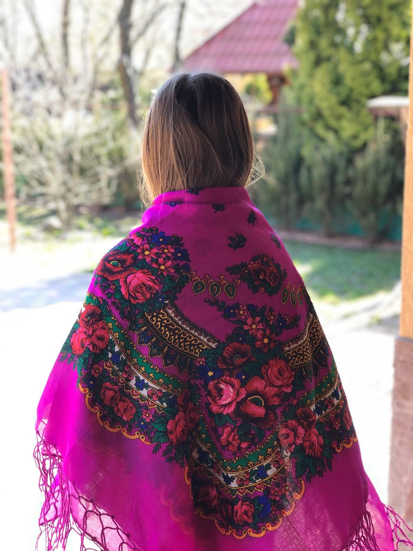 Ukrainian shawl Traditional Ukrainian gifts for women Mom | Etsy