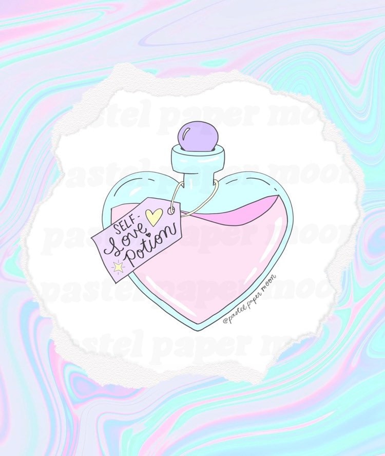 SELF Love Potion - Printable Die Cut - Etsy