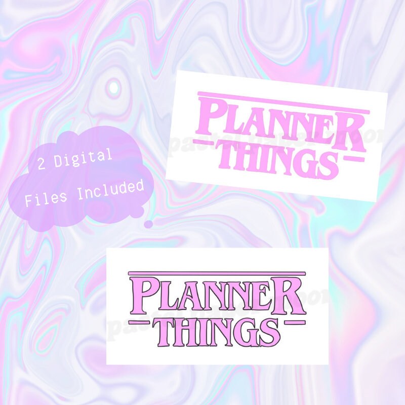 Planner Things - Stranger Things Inspired Printable Planner Die Cuts ...