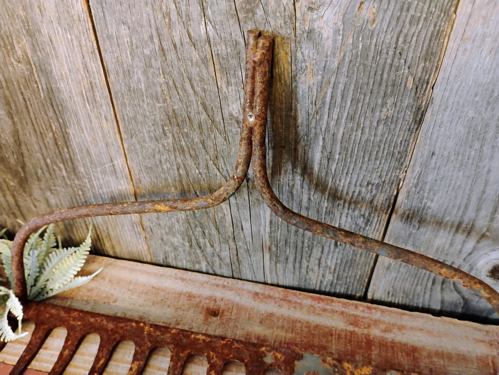 Rusty Old Garden Rake-vintage Rake-farmhouse Home Decor-farmhouse ...