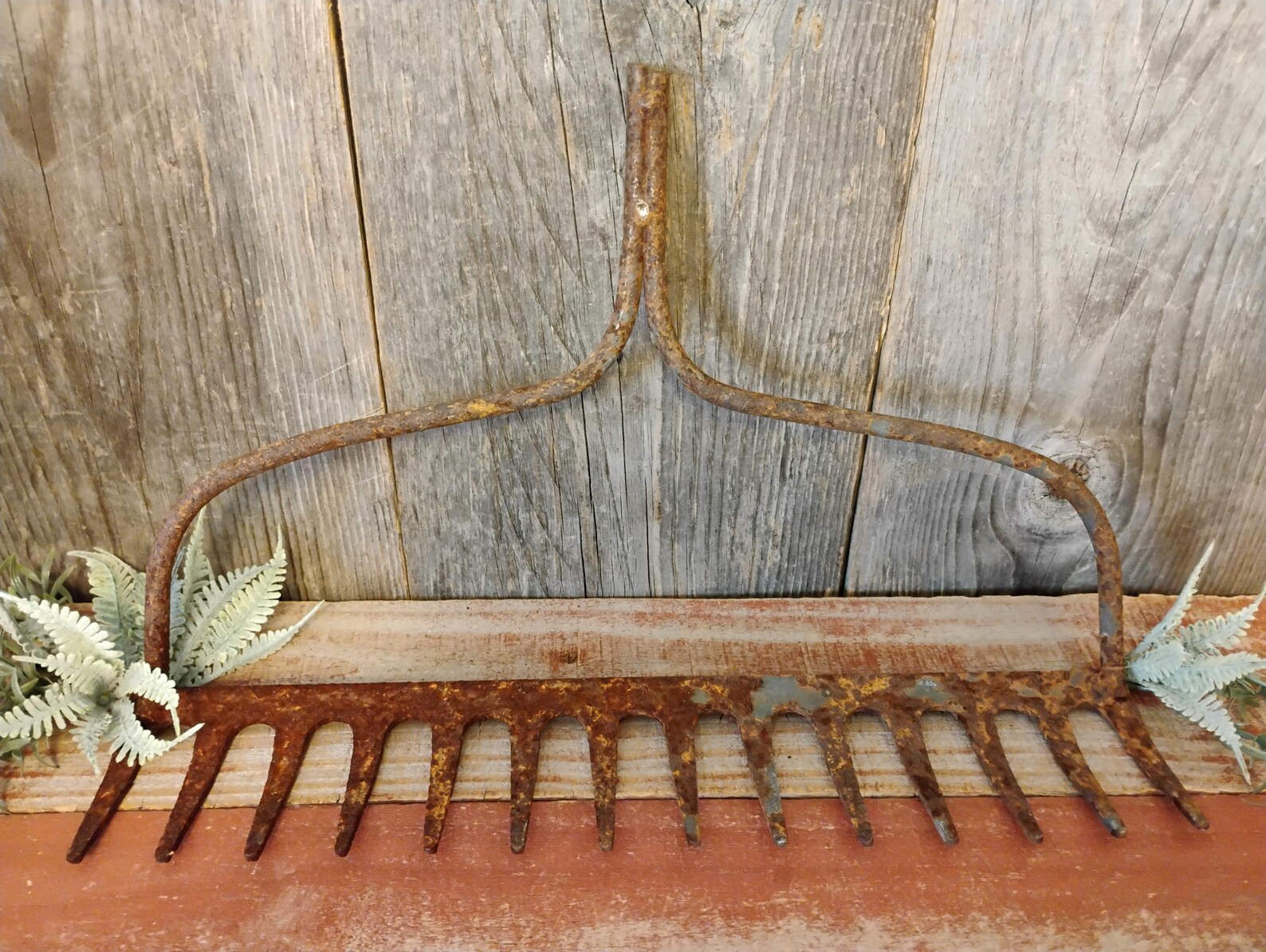 Rusty Old Garden Rake-vintage Rake-farmhouse Home Decor-farmhouse ...