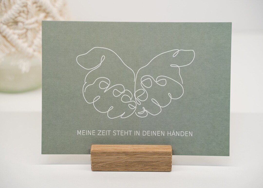 MAP "my Time is in Your Hands" - Etsy