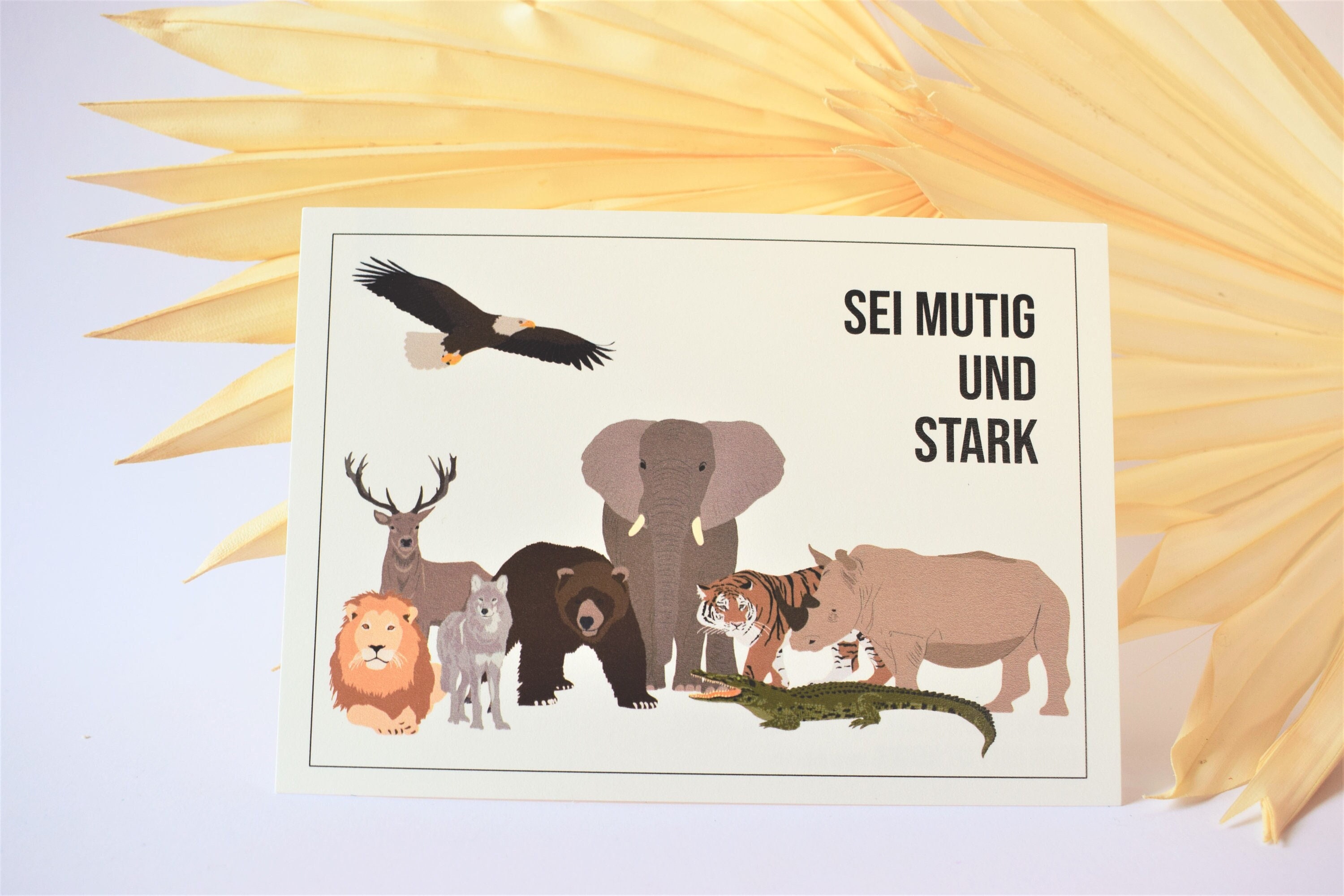 KARTE für Kinder: Sei mutig und stark | Etsy