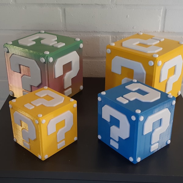 Mario question box - Etsy España