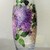 Stained Glass Hand Painted Vase Handpainted Personalized Vase With Peony Flowers Round Glass ...