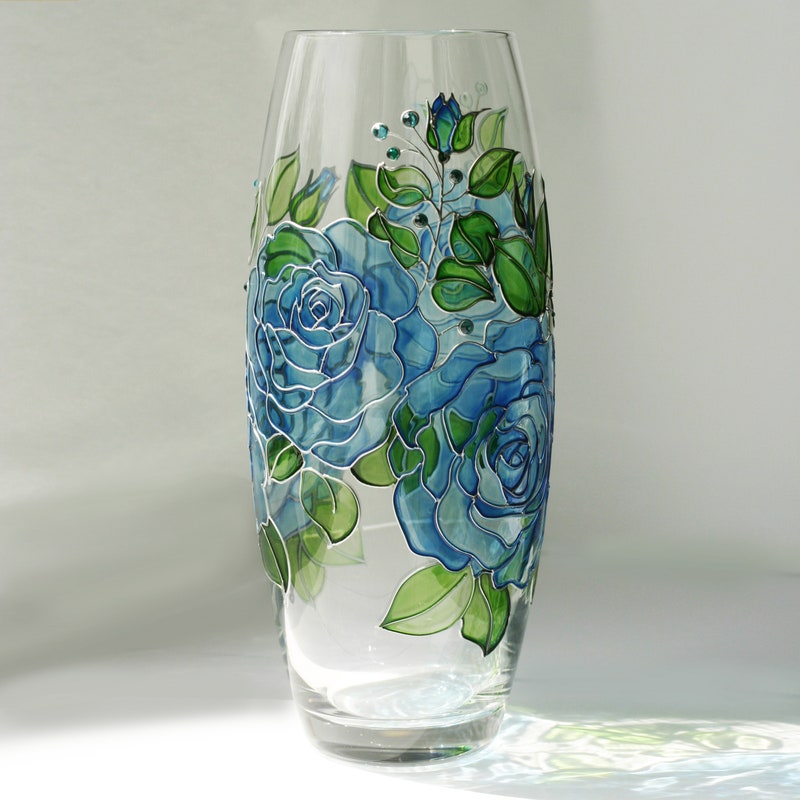 Handpainted Vase - Etsy