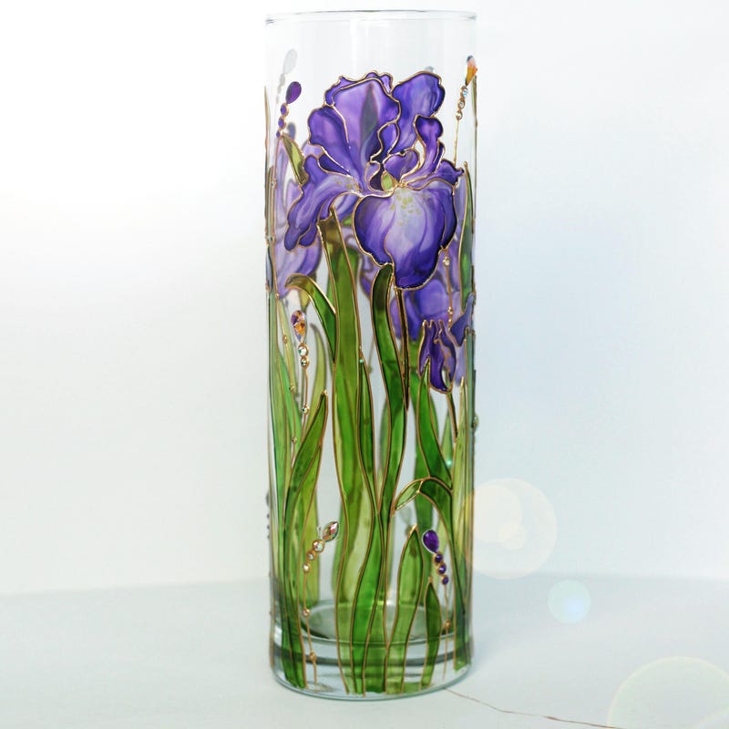 Ceramic Iris Vase - Etsy
