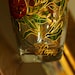 Stained Glass Hand Painted Vase Handpainted Personalized Vase With Peony Flowers Round Glass ...