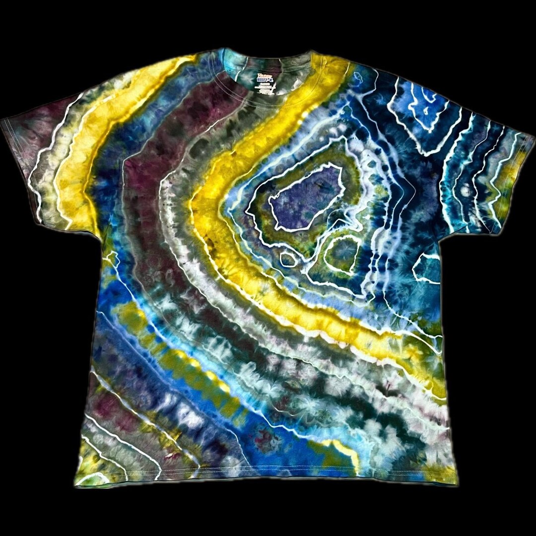XL Reverse Geode Tie Dye Shirt - Etsy