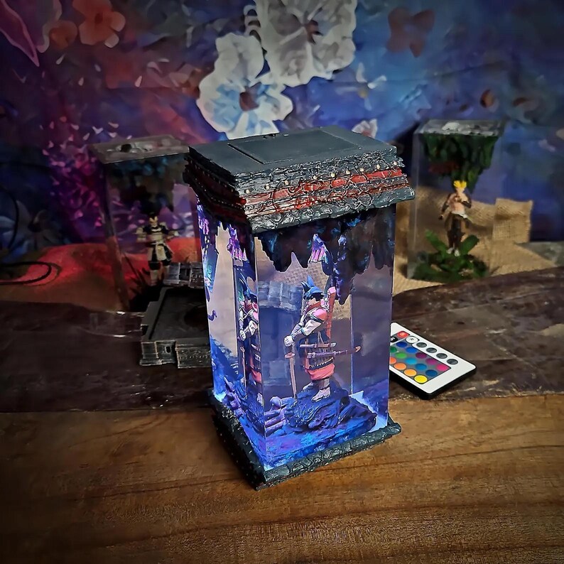 Goku Shogun Resin Lamp, Dragon Ball Z Samurai LED Night Light, Handmade ...