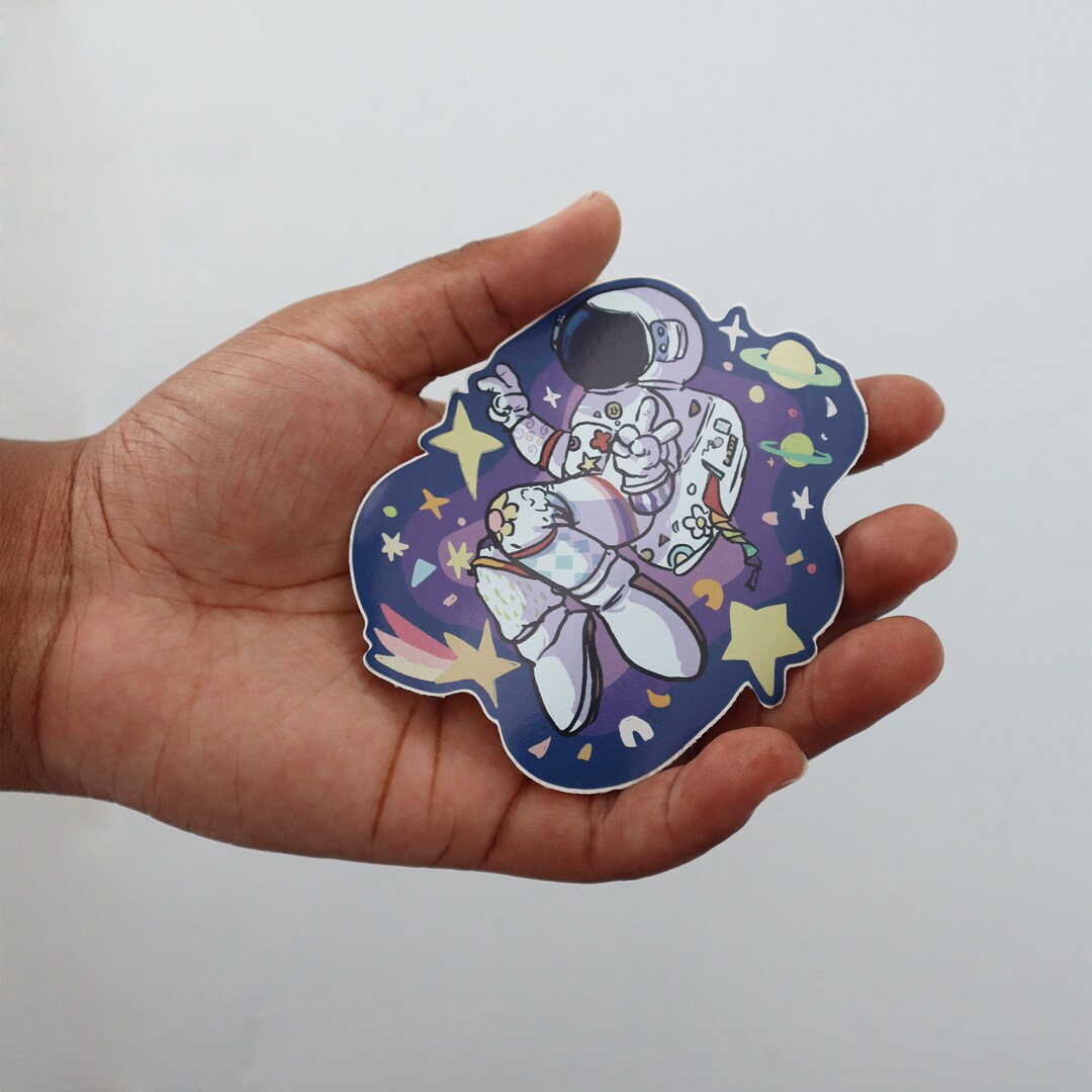 Astronaut Sticker Space Sticker Cute Astronaut Kidcore - Etsy