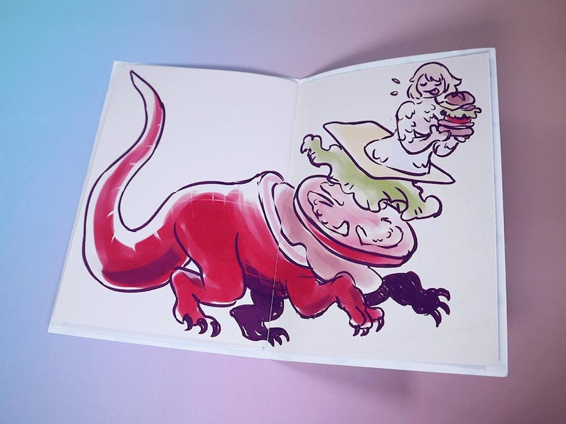 Oops All Monsters Zine A6 Fantasy Zine Fanzine Anime Dungeon Zine Meshi ...