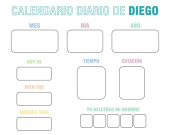 Spanish Circle Time Calendar - Etsy