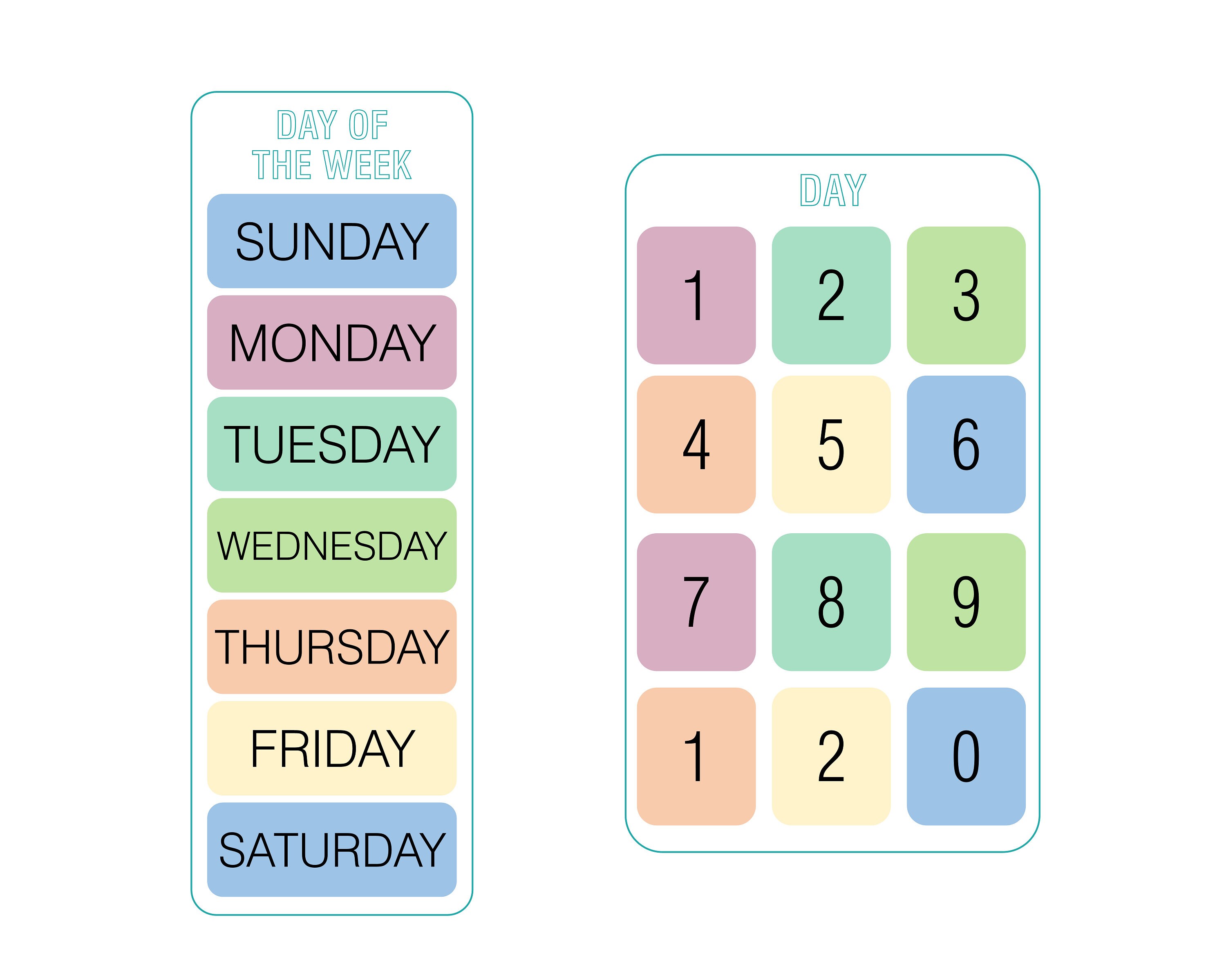 Personalized Child Daily Calendar Custom Morning Board - Etsy Australia