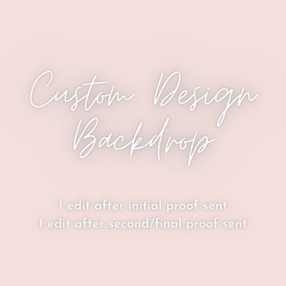 Custom Backdrop Choose Your Size and Design Personalized | Etsy