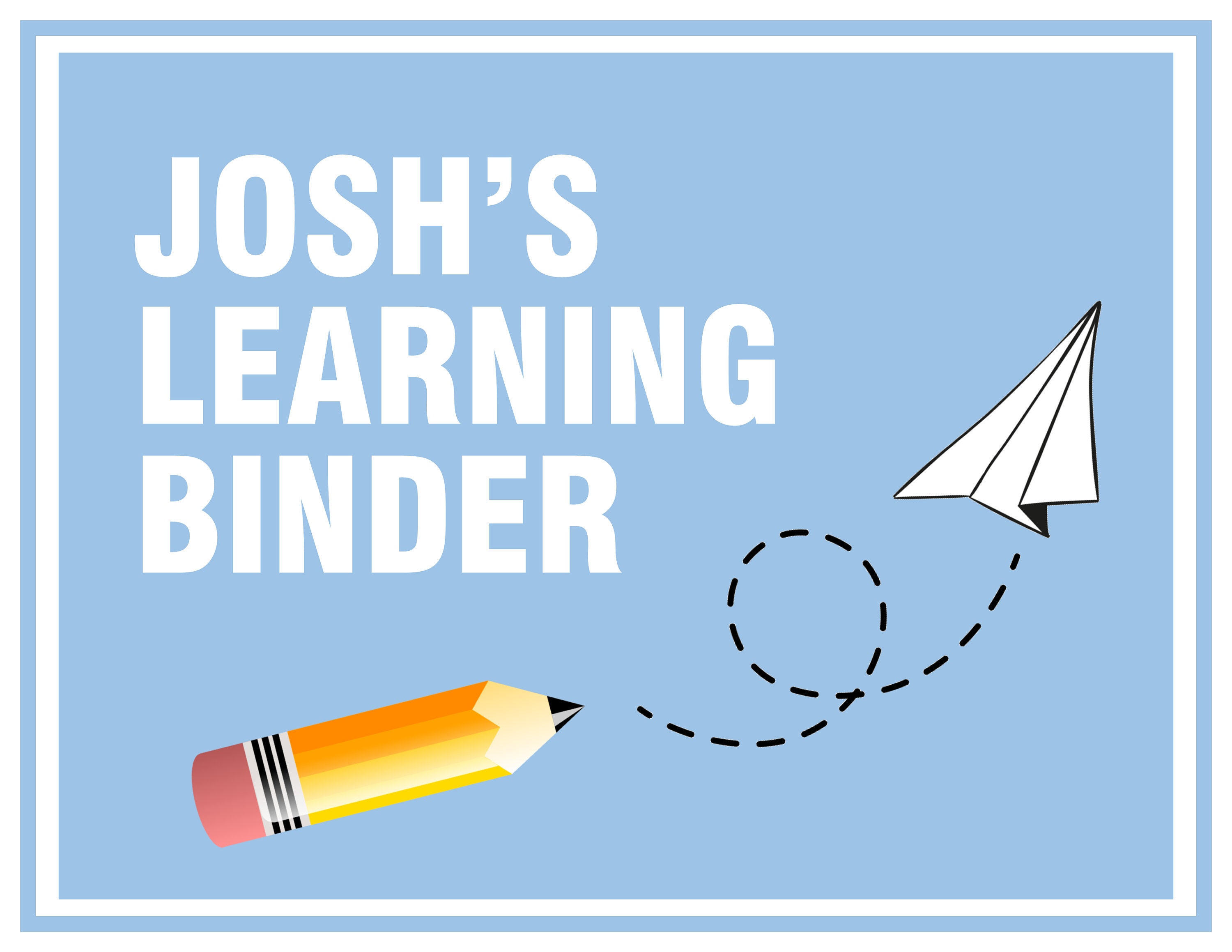 Learning Binder Printables Busy Preschool Custom Personalized - Etsy